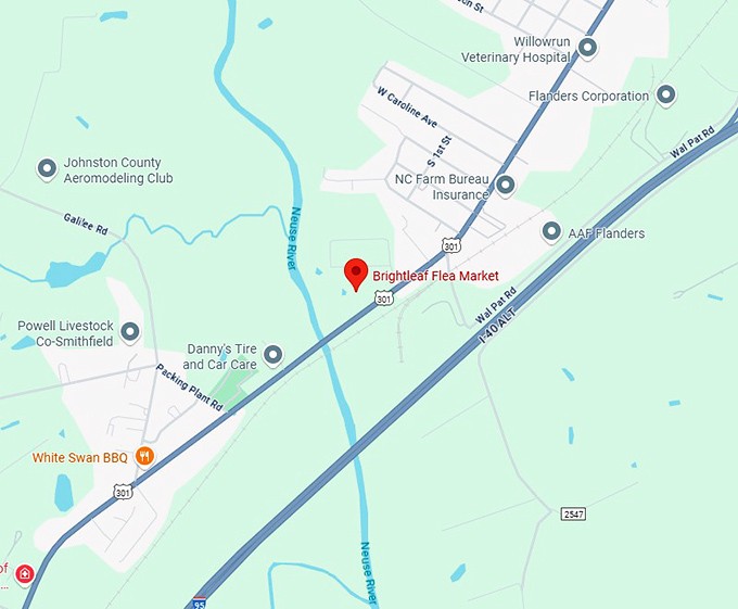 16. brightleaf flea market llc map