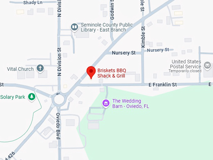 16. briskets bbq shack & grill map