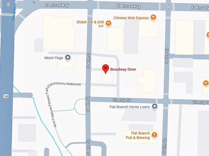 16. broadway diner map