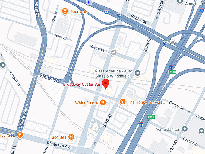 16. broadway oyster bar map