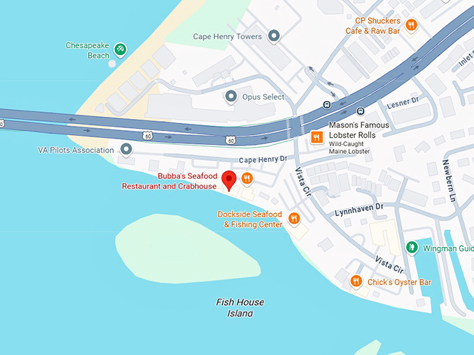16. bubba’s seafood restaurant & crabhouse map