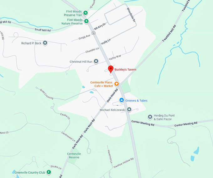 16. buckley's tavern map