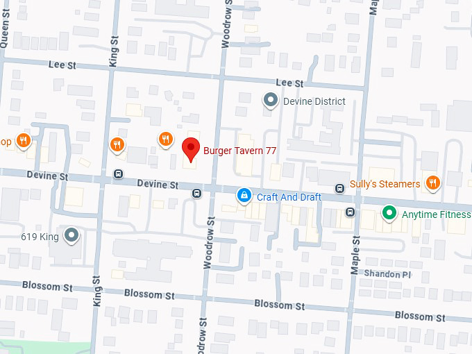 16. burger tavern 77 map