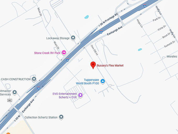 16. bussey's flea market map