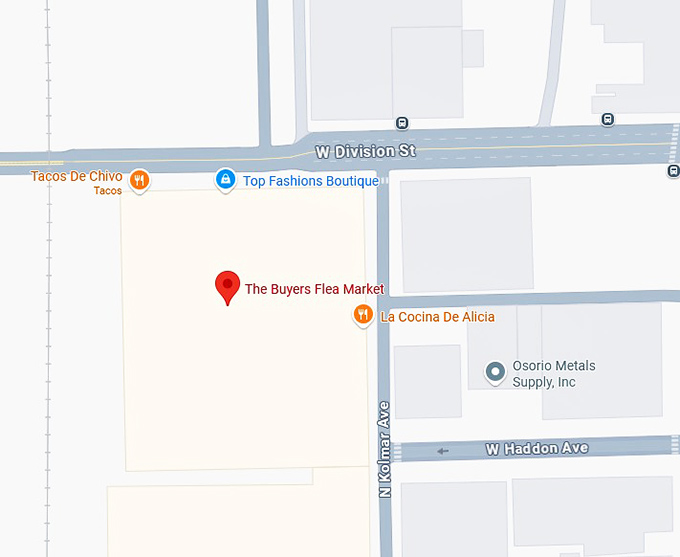 16. buyers flea market map