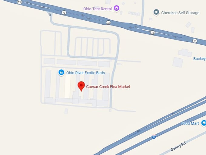 16. caesar creek flea market map