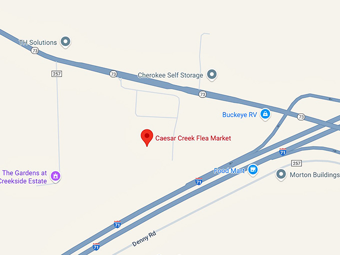 16. caesar creek flea market map