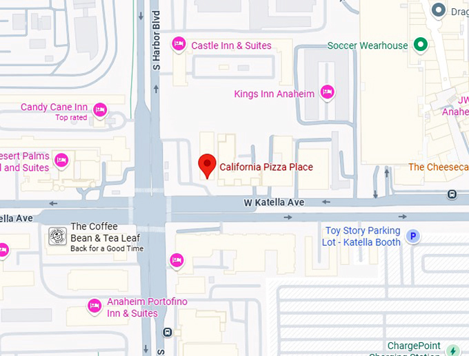 16. california pizza place map