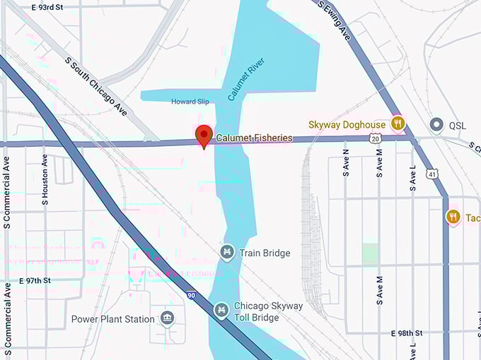 16. calumet fisheries map