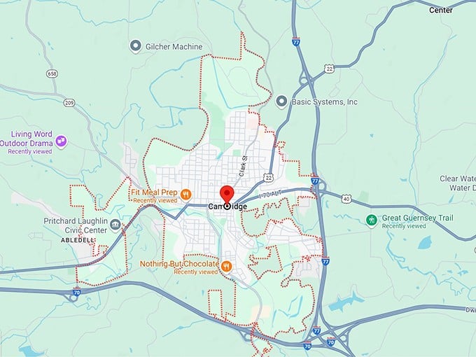 16. cambridge, oh map