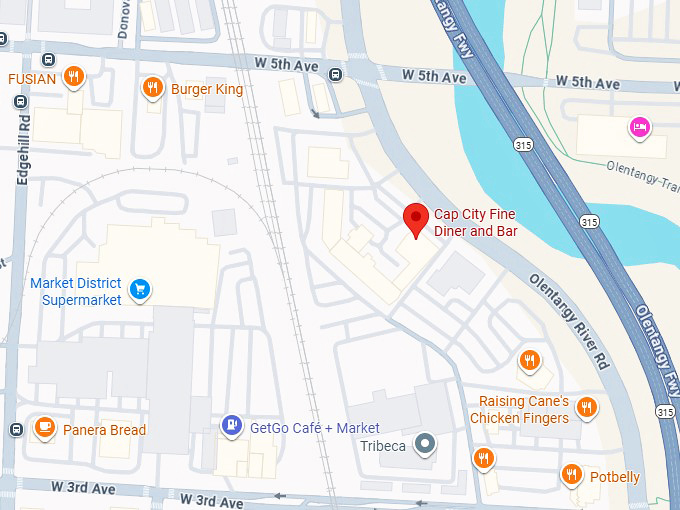 16. cap city fine diner & bar (1299 olentangy river rd) map