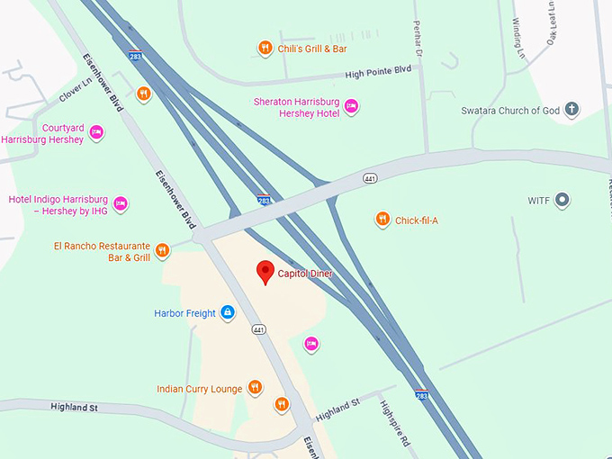 16. capitol diner map