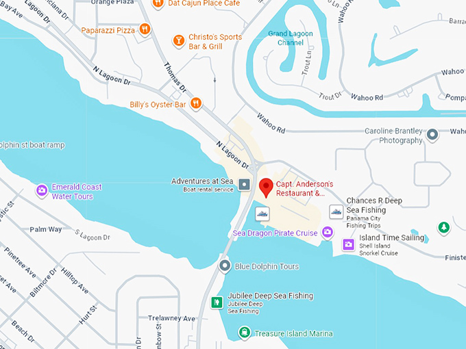 16. captain anderson&rsquo;s restaurant map