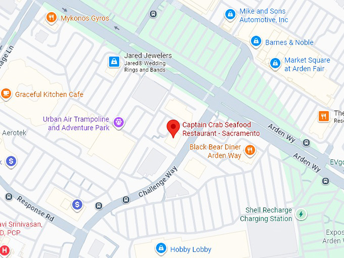 16. captain crab seafood restaurant sacramento map