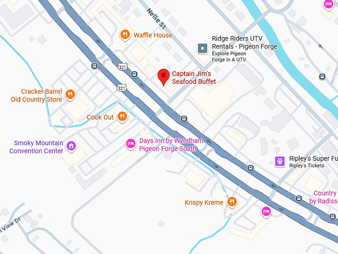 16. captain jim's seafood buffet map