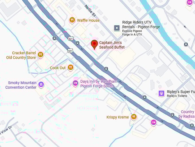 16. captain jim's seafood buffet map