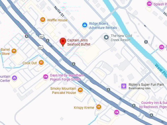 16. captain jim's seafood buffet map