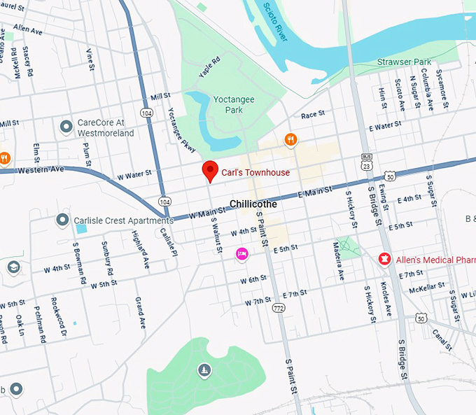 16. carl's townhouse map
