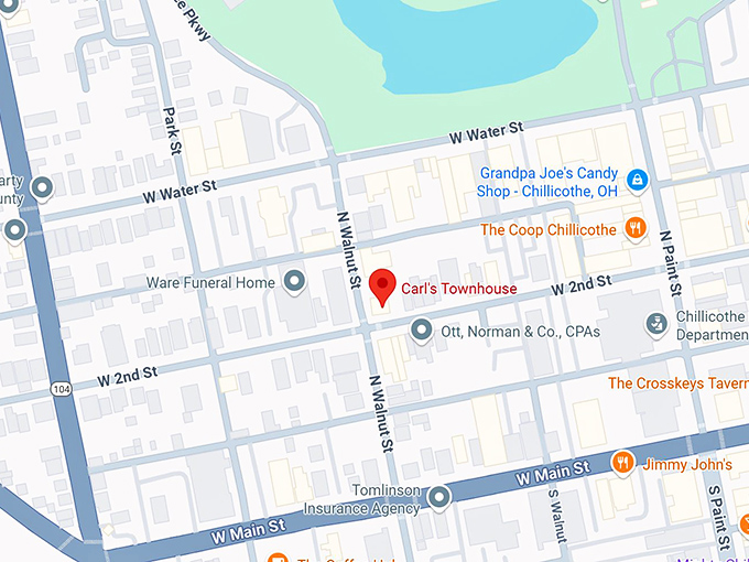 16. carl's townhouse map