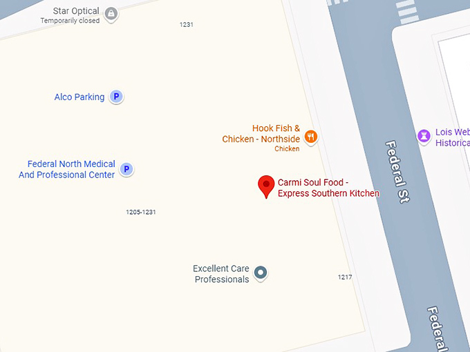 16. carmi soul food express southern kitchen pittsburgh map