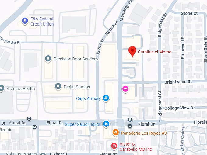 16. carnitas el momo map