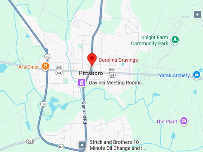 16. carolina cravings map