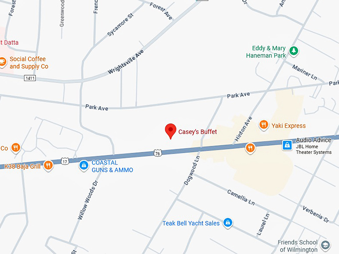 16. casey&rsquo;s buffet & bbq map