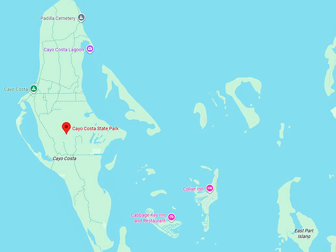 16. cayo costa state park map