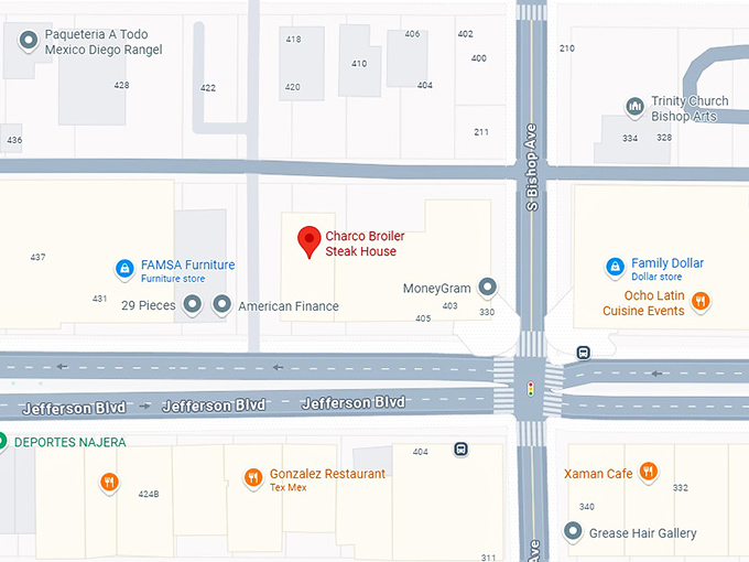 16. charco broiler steak house dallas map