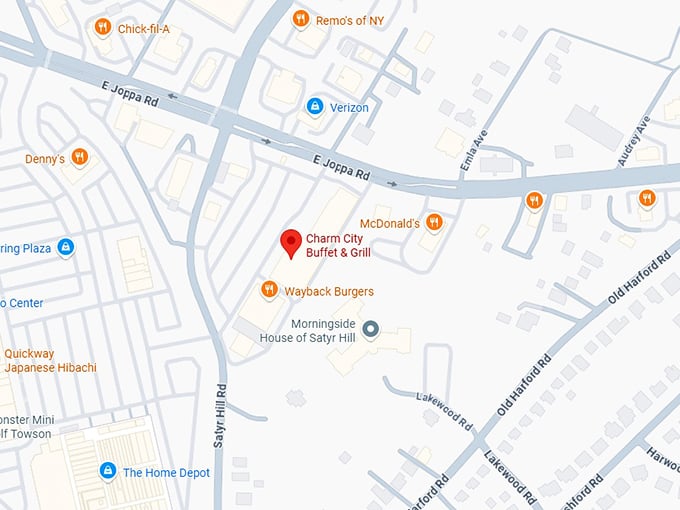 16. charm city buffet & grill map
