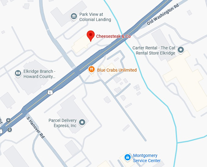 16. cheesesteak & co. map