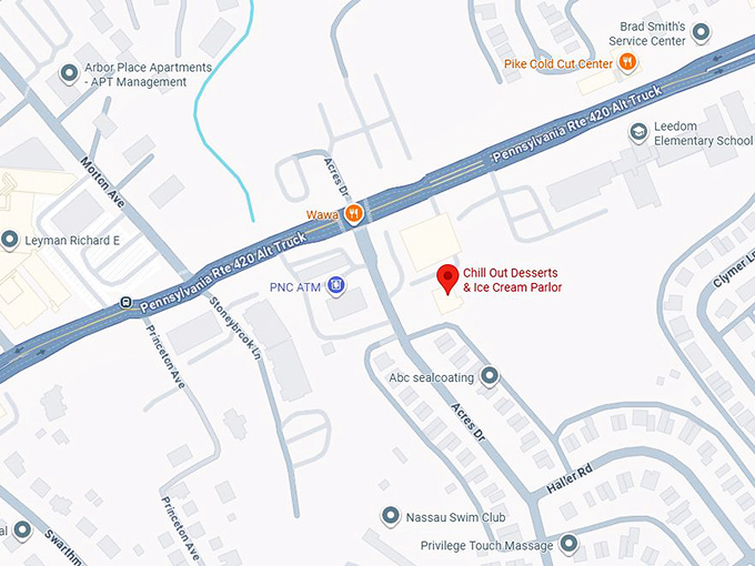 16. chill out ice cream map