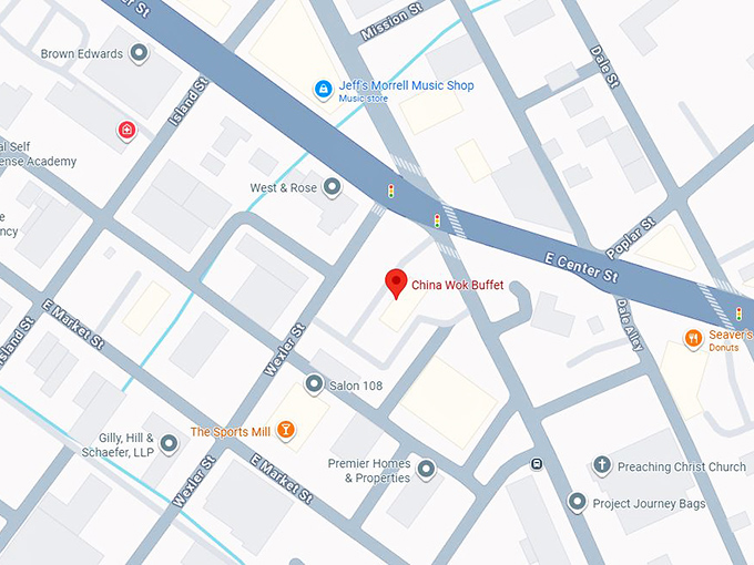 16. china wok buffet map