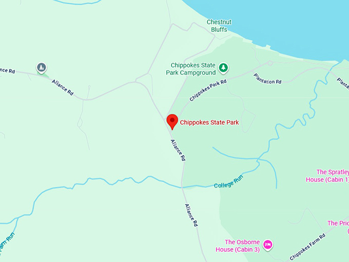 16. chippokes state park map