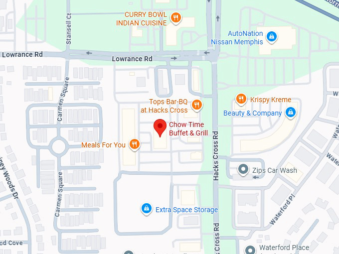 16. chow time buffet & grill map