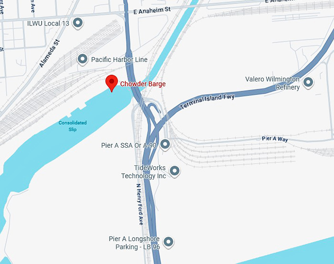 16. chowder barge map