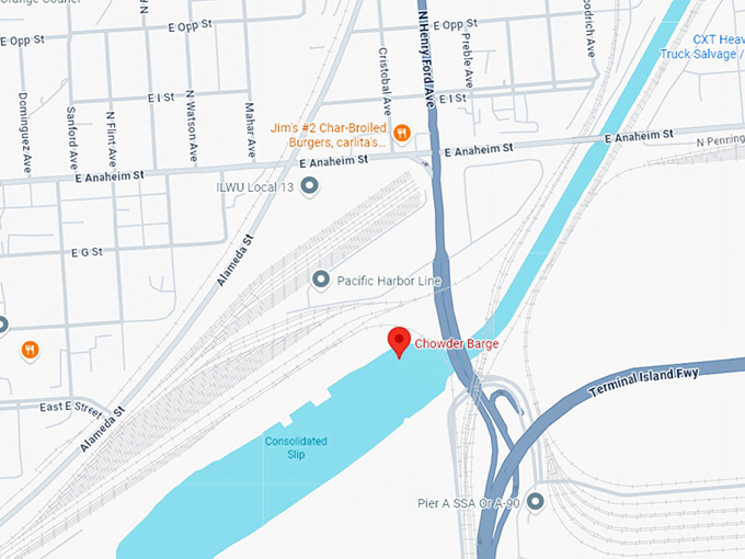 chowder barge map
