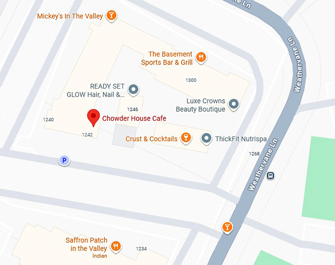 16. chowder house cafe map