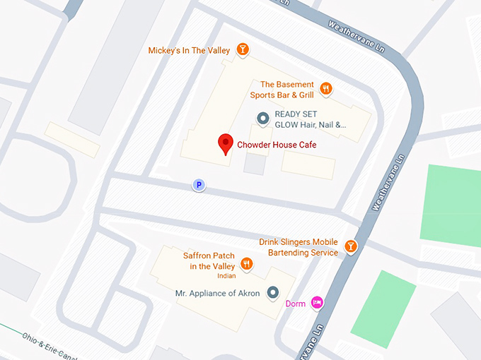 16. chowder house cafe map