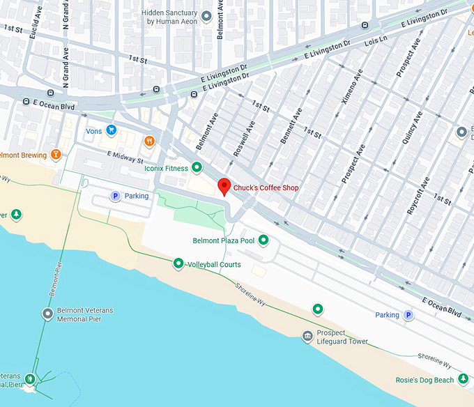 16. chuck's coffee shop map