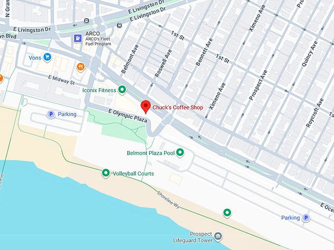 16. chuck's coffee shop map