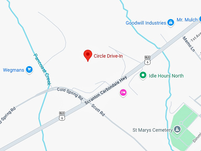 16. circle drive in map