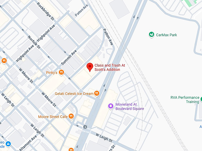 16. class and trash at scott&rsquo;s addition map