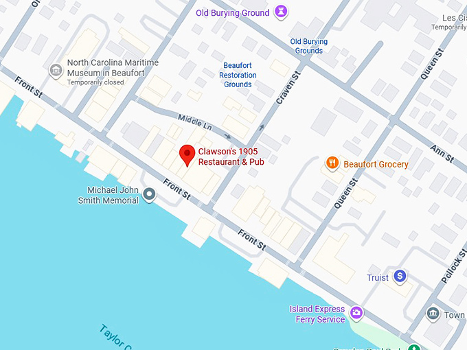 16. clawson's 1905 restaurant & pub map