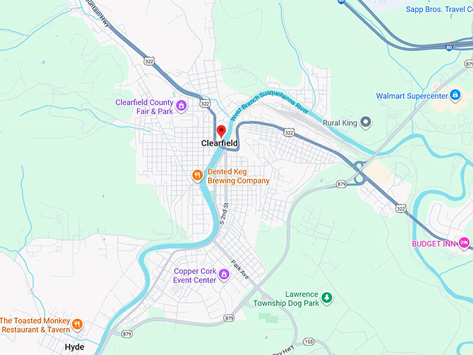 16. clearfield map
