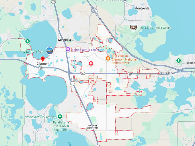 16. clermont map