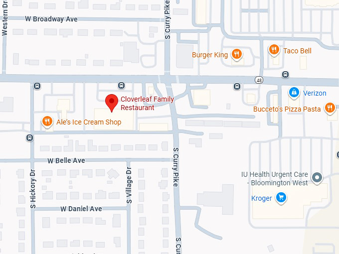 cloverleaf family restaurant map