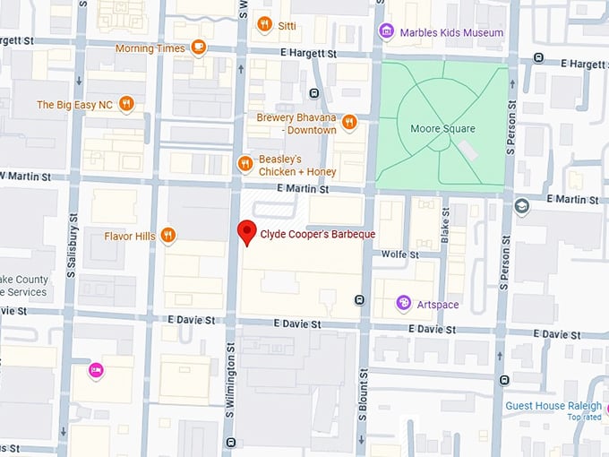 clyde cooper's barbecue map