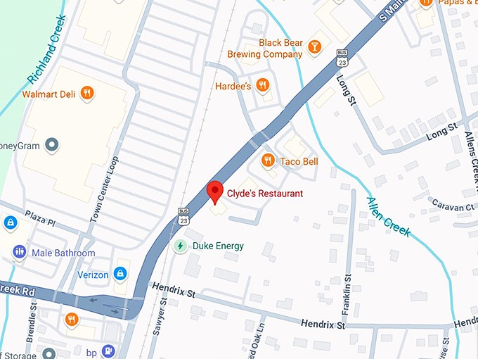 16. clyde's restaurant map