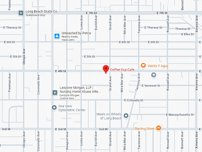 16. coffee cup cafe map